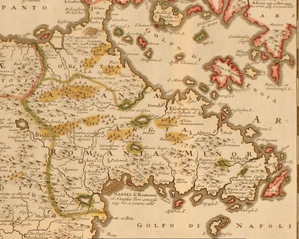 Χάρτες της Αργολίδας απο το 1571 έως το 1713 – Ναύπλιο, Ανάπλι, Ναυπλία ...