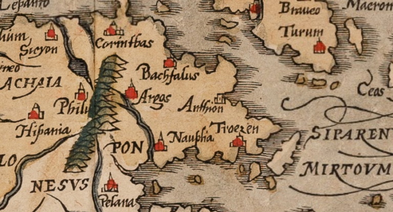 Χάρτες της Αργολίδας απο το 1571 έως το 1713 – Ναύπλιο, Ανάπλι, Ναυπλία ...