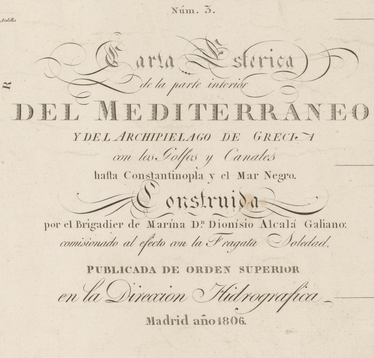 Χάρτης της Ανατολικής Μεσογείου, 1806 – Ναύπλιο, Ανάπλι, Ναυπλία ...